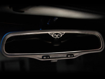 American Car Craft - Corvette Rear View Mirror Trim - Crossed Flags for ...