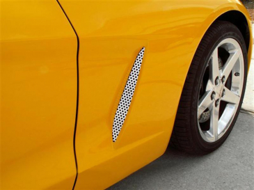 American Car Craft - Corvette Side Vent Grilles Perforated 2Pc 2005 ...