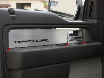 Ford Raptor Door Panel Inserts Brushed 2010-2014