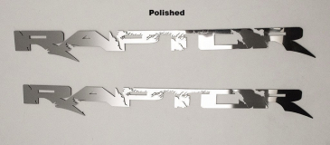 American Car Craft - Stainless Steel Ford Raptor Emblems 2 piece kit