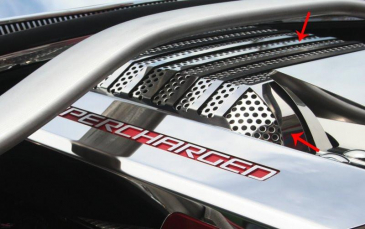 American Car Craft - Camaro Supercharger Plenum Cover Perforated ZL1 ...