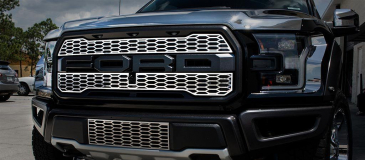 2017-2018 Ford Raptor - Upper Grille Overlays | American Car Craft
