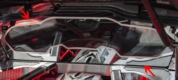 2020-2024 C8 Corvette Polished Stainless Rear Window Frame by American ...