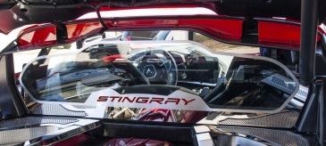 C8 Corvette Coupe Show Style STINGRAY Style Rear Window Frame Trim Kit ...