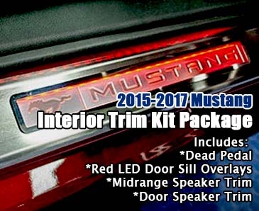 2015-2020 Mustang - Interior Trim Kits [5 Kit Bundle]| Stainless Steel ...