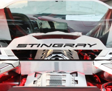 C8 Corvette Coupe Show Style STINGRAY Style Rear Window Frame Trim Kit ...