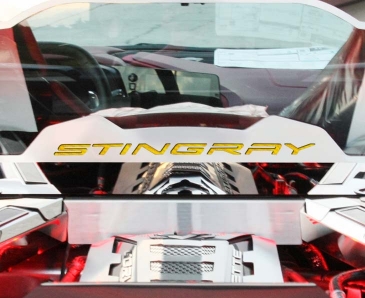 C8 Corvette Coupe Show Style STINGRAY Style Rear Window Frame Trim Kit ...