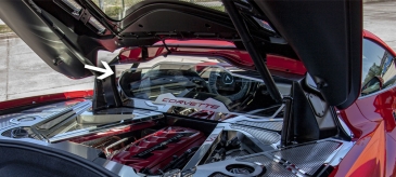 C8 Corvette Coupe Show Style Rear Window Frame Trim Kit by American Car ...