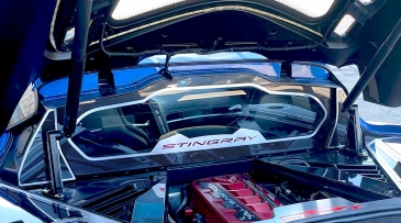 C8 Corvette Coupe Rear Window Frame Carbon Fiber Stingray Style w ...