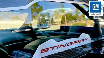 C8 Corvette Coupe Rear Window Frame Carbon Fiber Stingray Style w ...