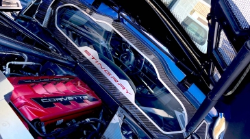 C8 Corvette Coupe Rear Window Frame Carbon Fiber Stingray Style w ...