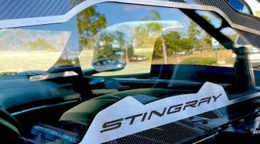 C8 Corvette Coupe Rear Window Frame Carbon Fiber Stingray Style w ...