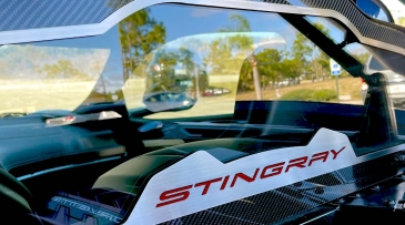 C8 Corvette Coupe Rear Window Frame Carbon Fiber Stingray Style w ...