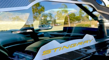 C8 Corvette Coupe Rear Window Frame Carbon Fiber Stingray Style w ...