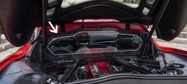 Carbon Fiber C8 Corvette Coupe Show Style Rear Window Frame Trim Kit by ...