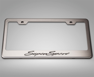 Camaro License Plate Frame with Super Sport Etching