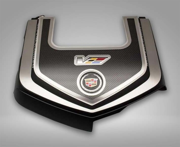 2006-2015 Cadillac CTS-V Carbon Fiber Engine Shroud Trim Kit
