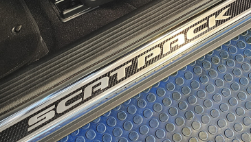 Dodge Challenger Carbon Fiber Door Sills with "Scat Pack" by American ...