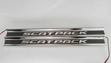 Dodge Challenger Carbon Fiber Door Sills with "Scat Pack" by American ...