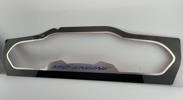 Carbon Fiber C8 Corvette Coupe Show Style Rear Window Frame Trim Mid ...