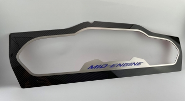 Carbon Fiber C8 Corvette Coupe Show Style Rear Window Frame Trim Mid ...