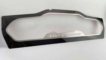 Carbon Fiber C8 Corvette Coupe Show Style Rear Window Frame Trim Mid ...