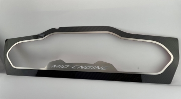 Carbon Fiber C8 Corvette Coupe Show Style Rear Window Frame Trim Mid ...