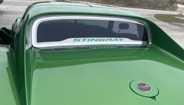 C3 Corvette Coupe Rear Window Frame Polished Stingray Font by American ...
