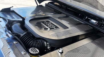 Jeep Wrangler JK - V6 Engine Shroud Jeep Logo Black Carbon Fiber by ...