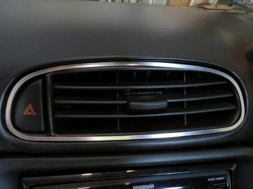 American Car Craft - Corvette Dash Trim Kit 6Pc - Brushed Stainless ...