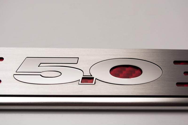 Mustang GT - Custom Ford License Plate Frame with "5.0" | Stainless ...