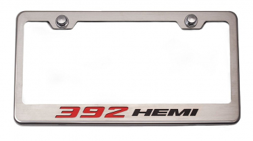 Custom 392 HEMI License Plate Frame | American Car Craft