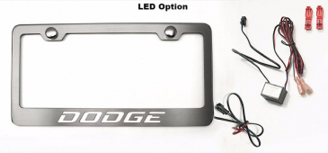 Custom Dodge License Plate Frame | American Car Craft