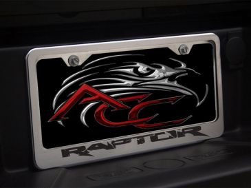 Ford Raptor - License Plate Frame with Laser Etched RAPTOR Lettering ...