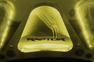 2010-2014 Ford Raptor - Illuminated RAPTOR Hood Panel | Perforated ...