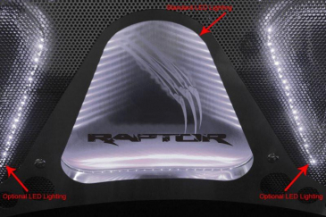 2010-2014 Ford Raptor - Illuminated RAPTOR Hood Panel | Perforated ...