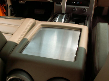 American Car Craft - H2 Center Console Box Plate Brushed w/Polished ...