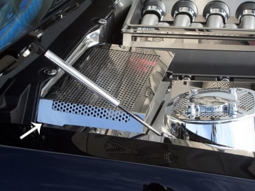 Mustang GT Battery Cover with Perforated Polished Finish by American ...