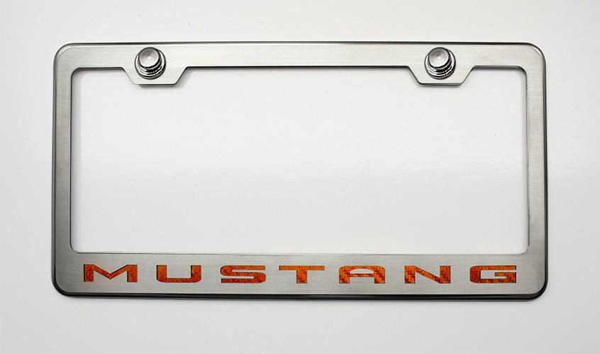 2010-2013 Mustang - License Plate Frame with "MUSTANG" Lettering ...
