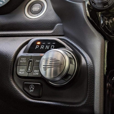 Tattered American Flag Dial Shifter Trim | American Car Craft